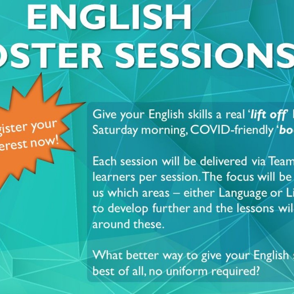 Beacon Hill Academy - Year 11 English Booster Sessions